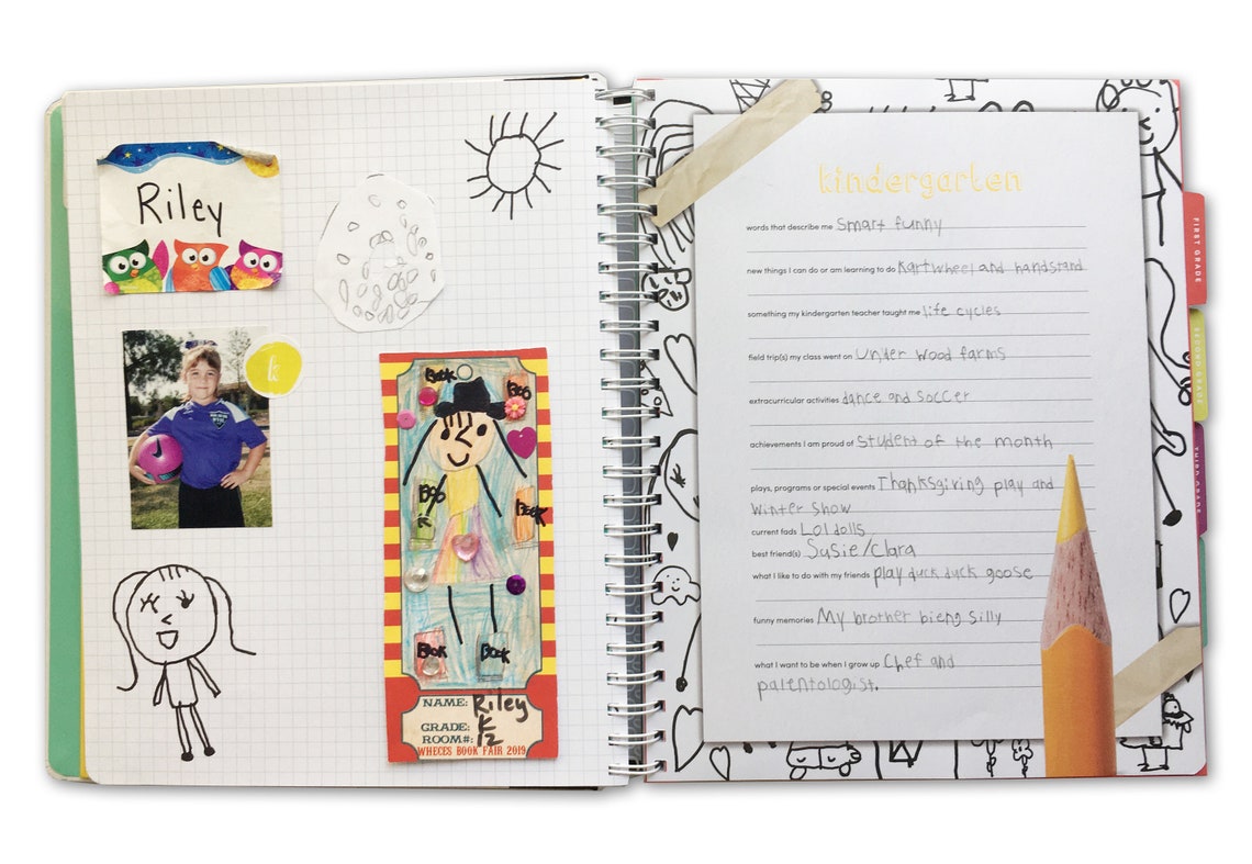 My School Memories elementary School Keepsake Journal - Etsy