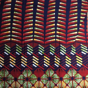 African Fabric/ankara-navy Blue,red,green Fabric/printed Fabric/fabric ...