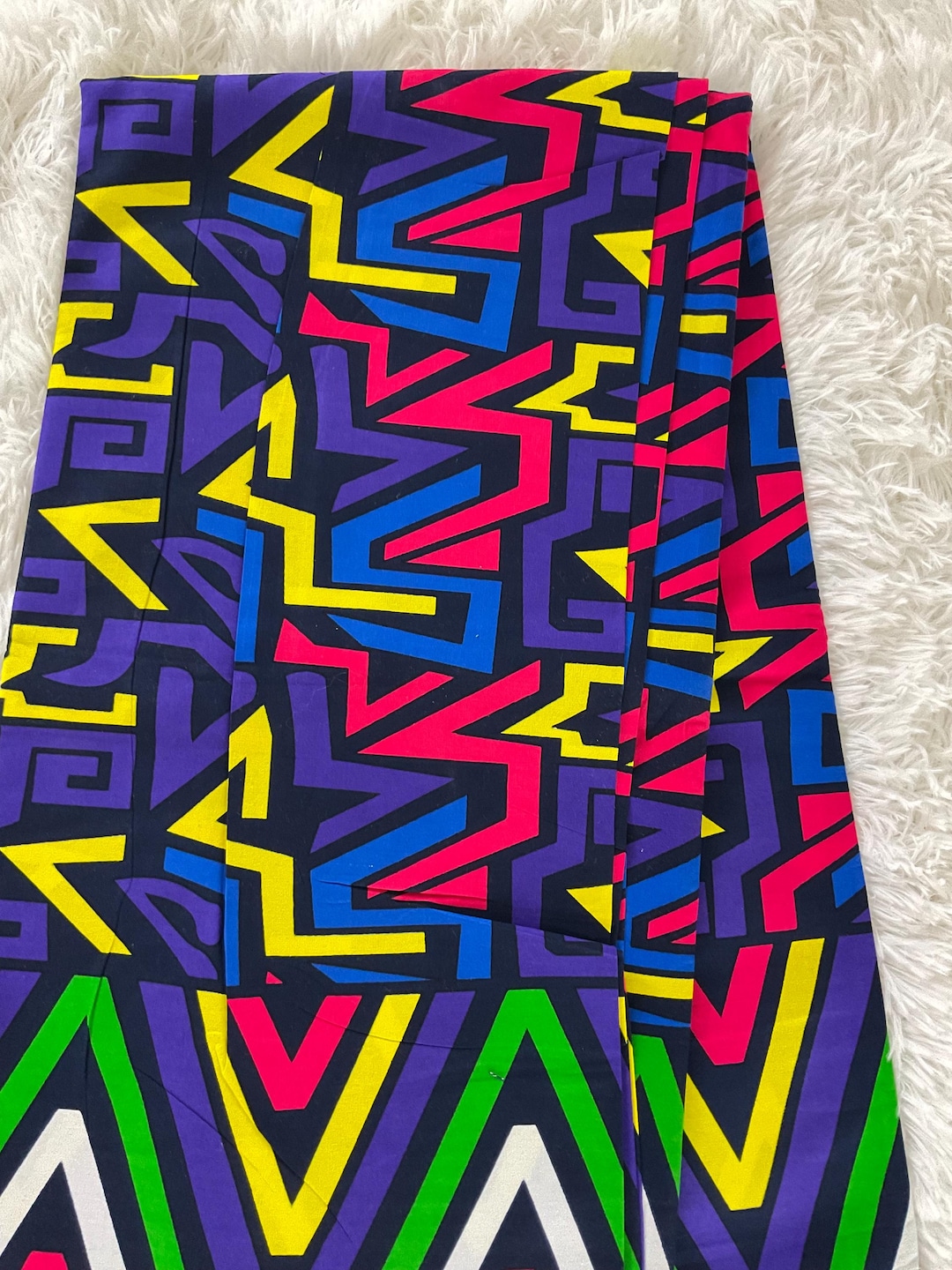 Purple African Fabric/african Prints/ Ankara Fabric/ African Wax ...