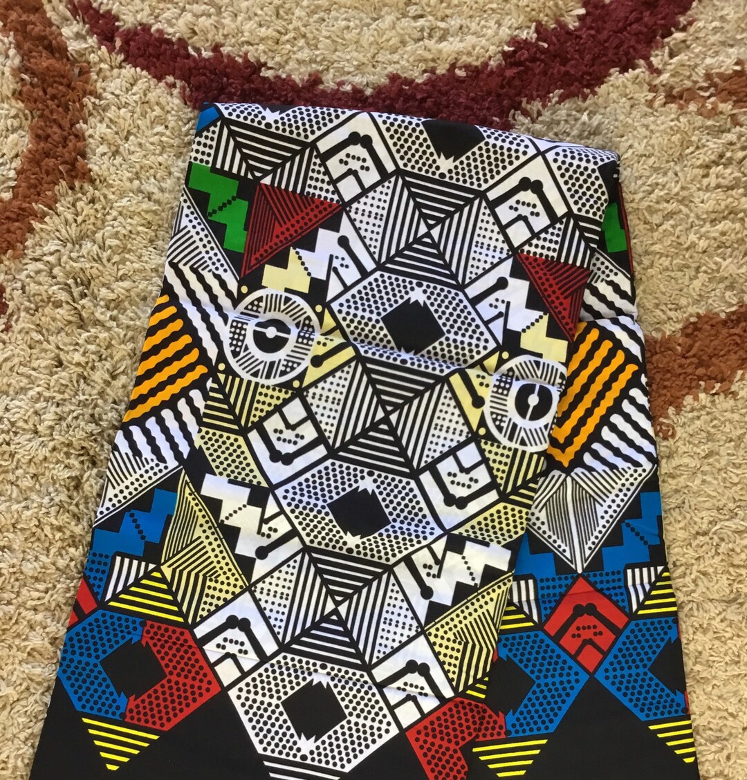 White African Fabric/african Prints/ Ankara Fabric/ Wax Print/ - Etsy
