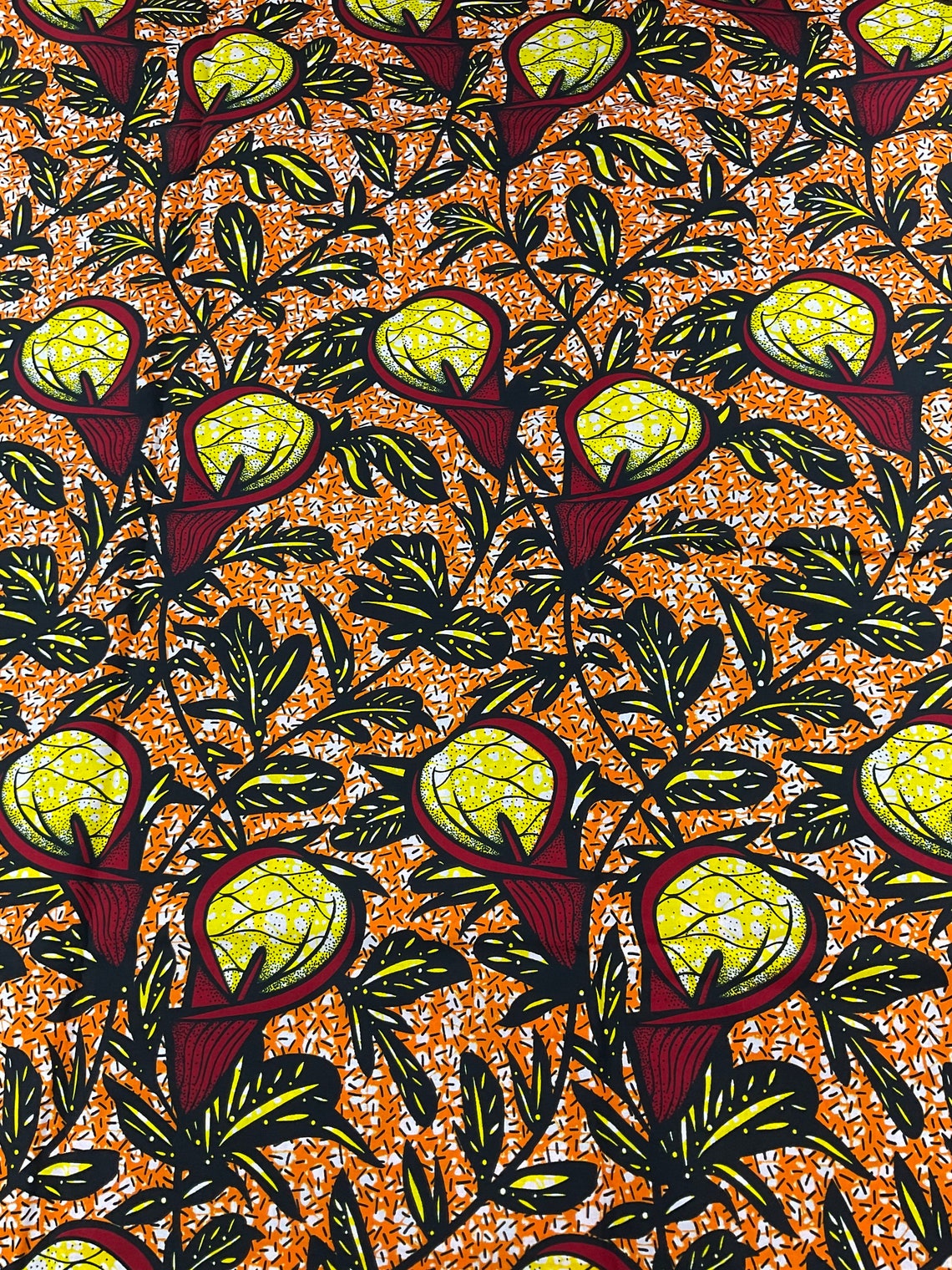 Multicolor Red African Fabric/african Prints/ Ankara Fabric/ African ...
