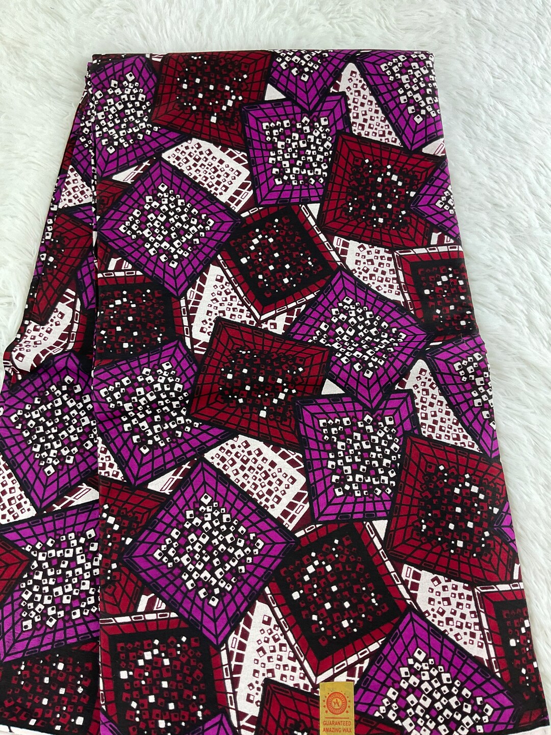 Purple African Fabric/african Prints/ Ankara Fabric/ African Fabric per ...