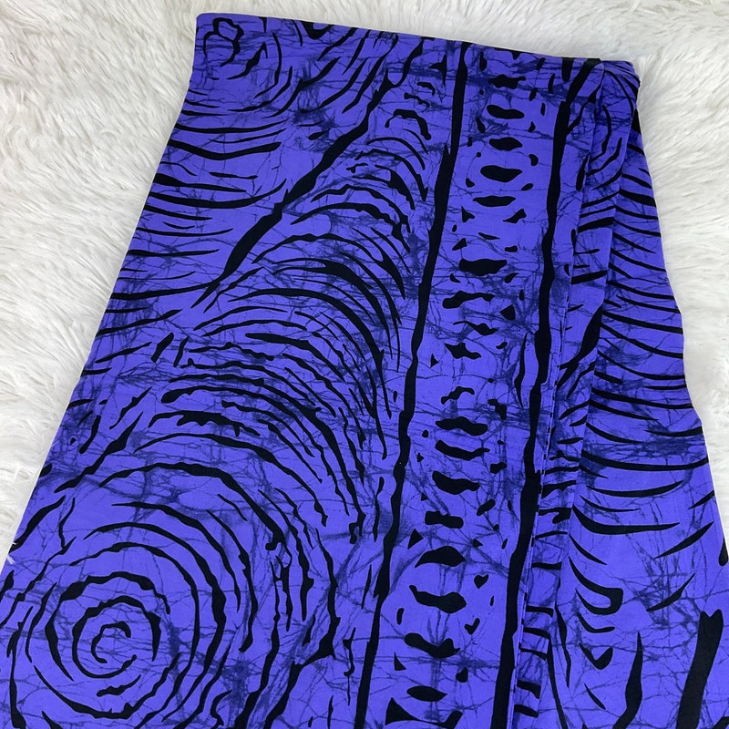 Purple African Fabric - Etsy
