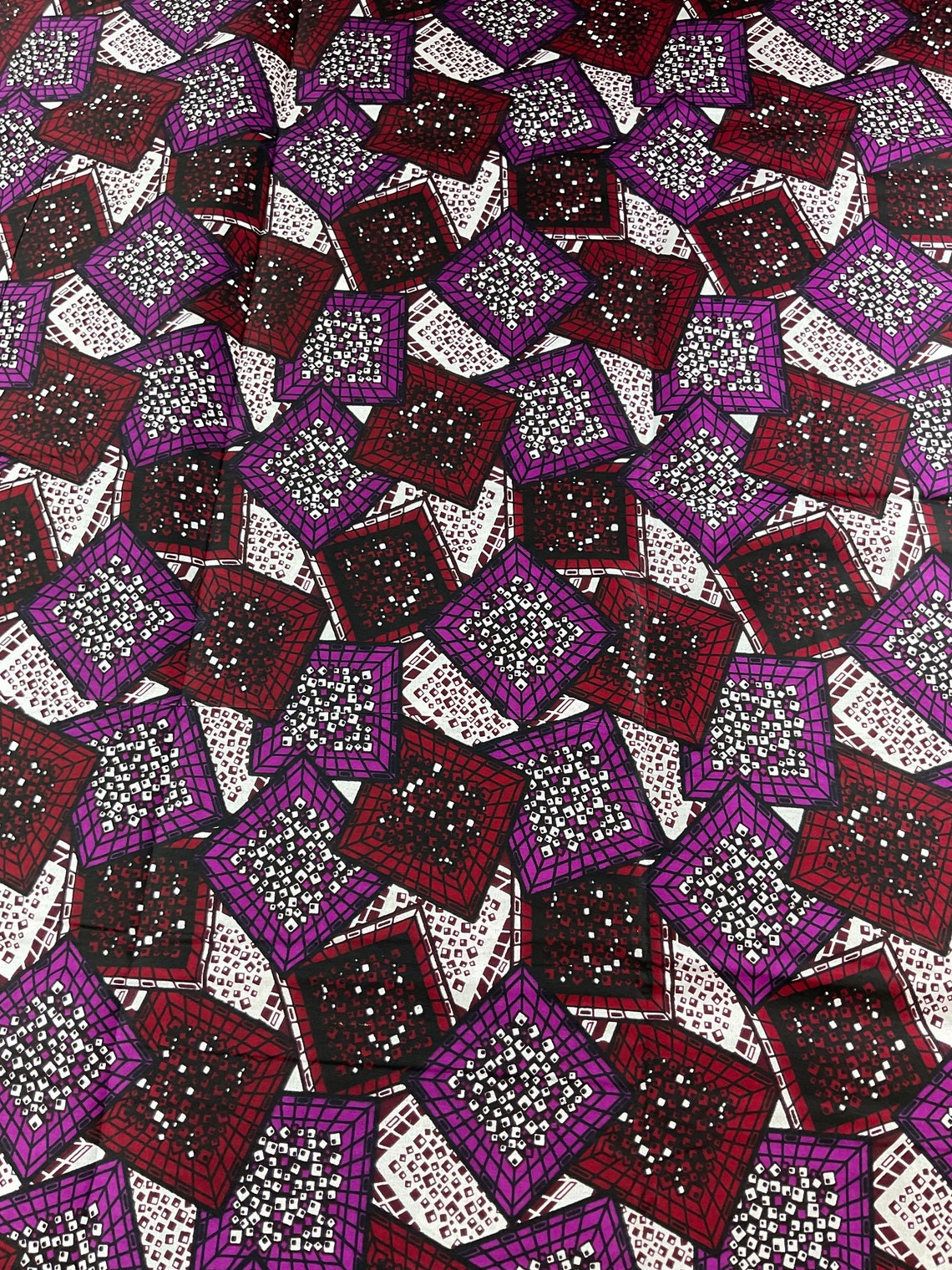 Purple African Fabric/african Prints/ Ankara Fabric/ African - Etsy