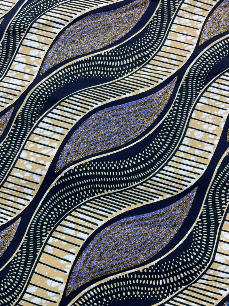 Grey and Gold African Fabric/african Prints/ Ankara Fabric/ African ...