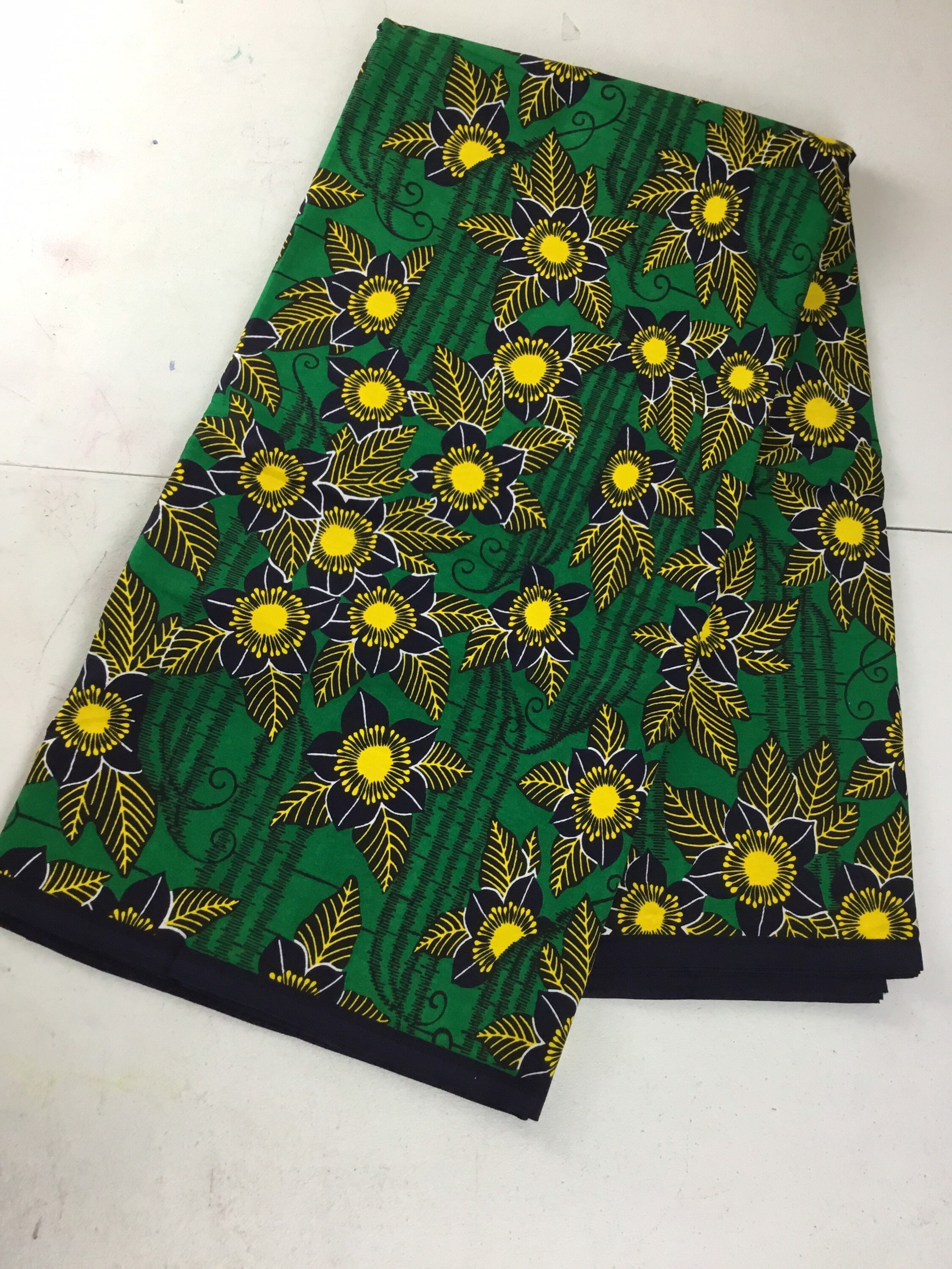 Green African Fabric/African prints/ Ankara fabric/ African | Etsy