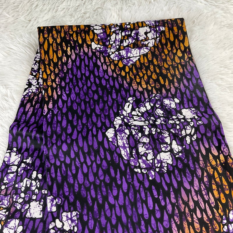 Purple African Fabric - Etsy