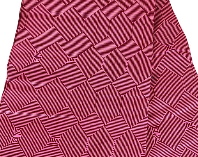 African Fabric/african Print Fabric/ankara -funschia Pink Fabric/fabric ...