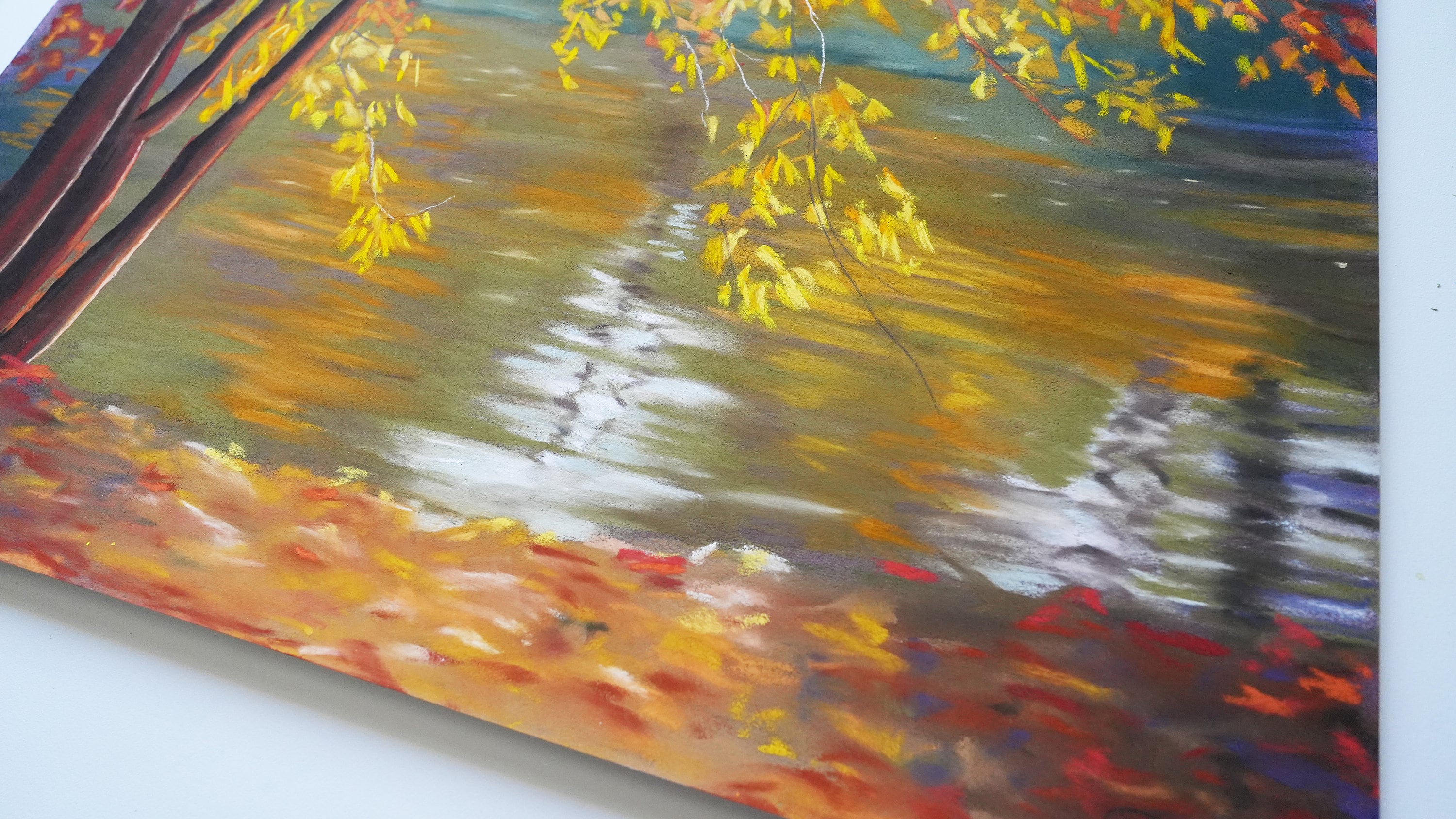 Original Pastel - Autumn Landscape - Etsy