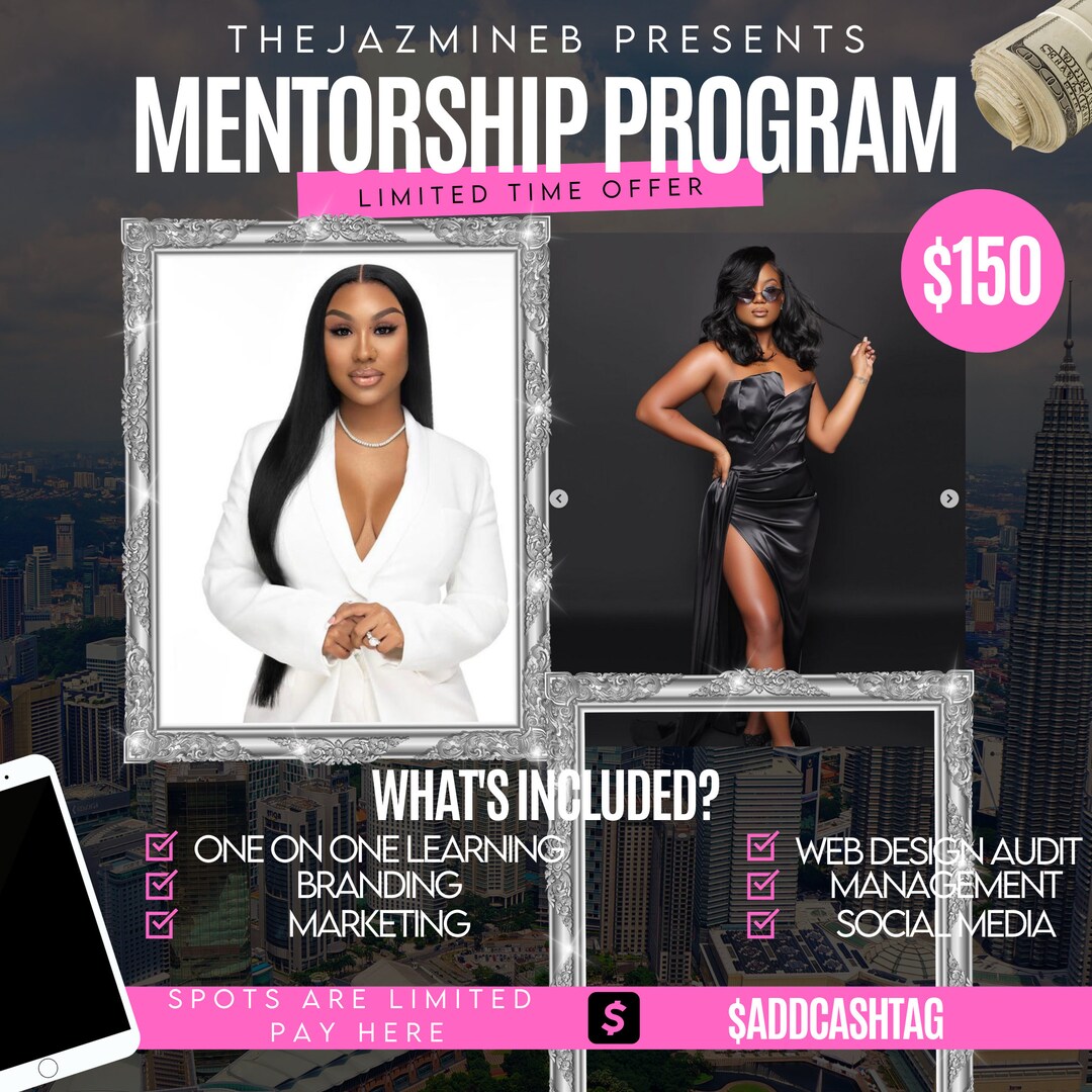 Mentorship Program/ Business Flyer/ Social Media Content - Etsy