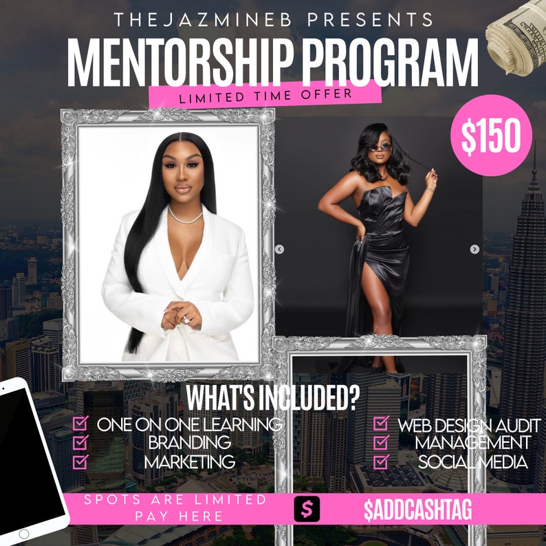 Mentorship Program/ Business Flyer/ Social Media Content - Etsy