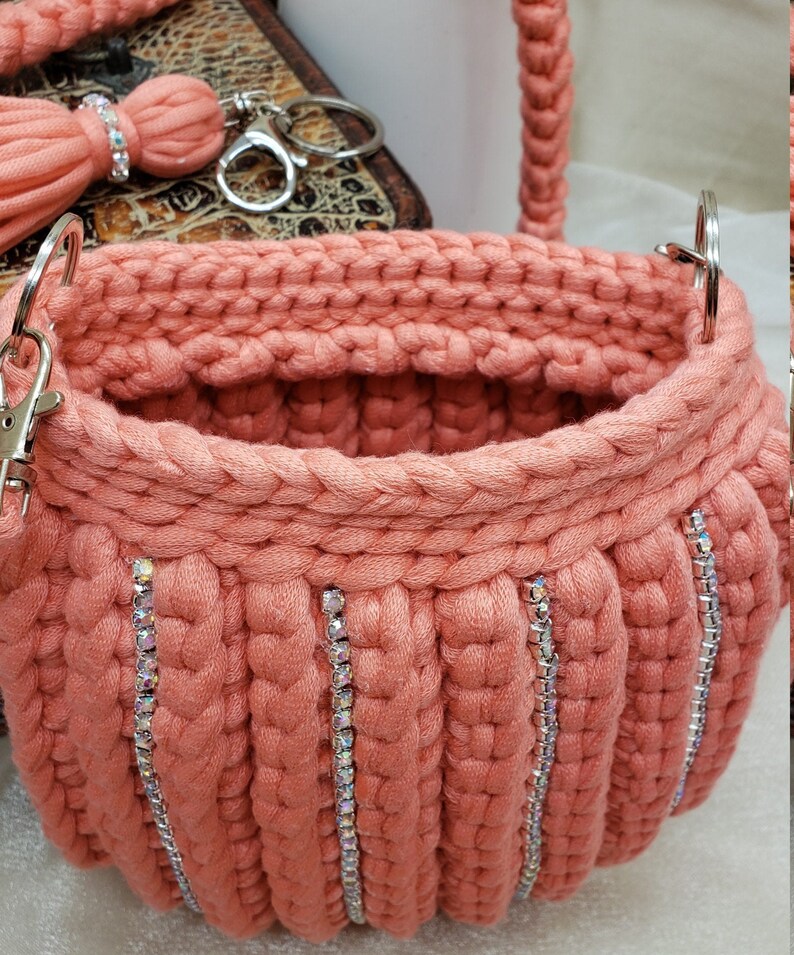 Eye Catching Coral Bag - Etsy