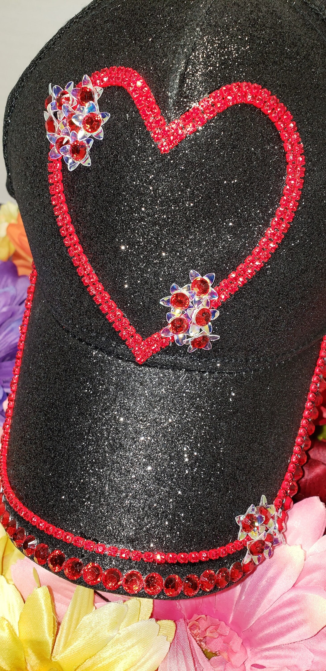 BIG RED HEART Cap - Etsy