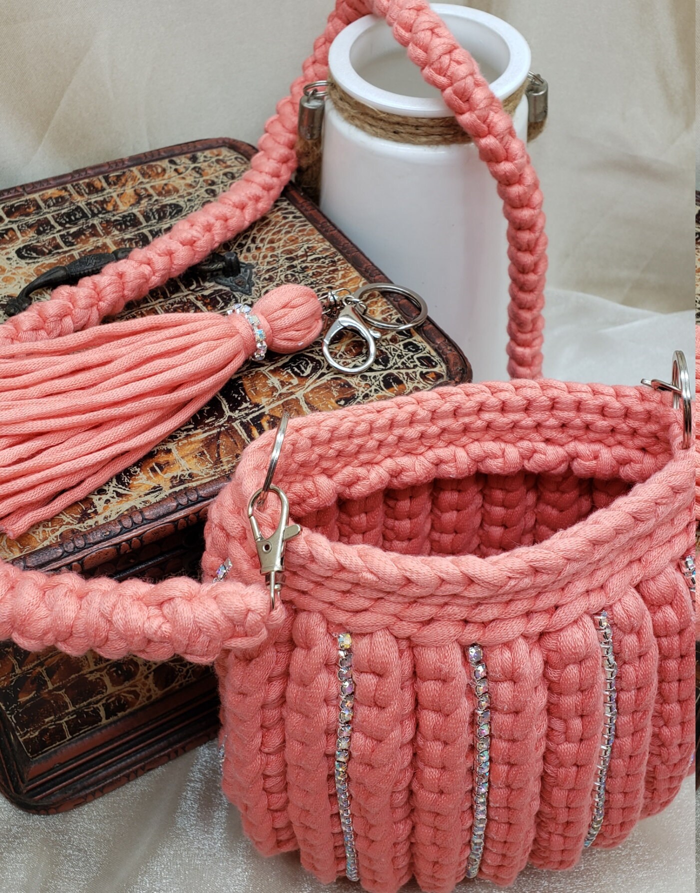 Eye Catching Coral Bag - Etsy