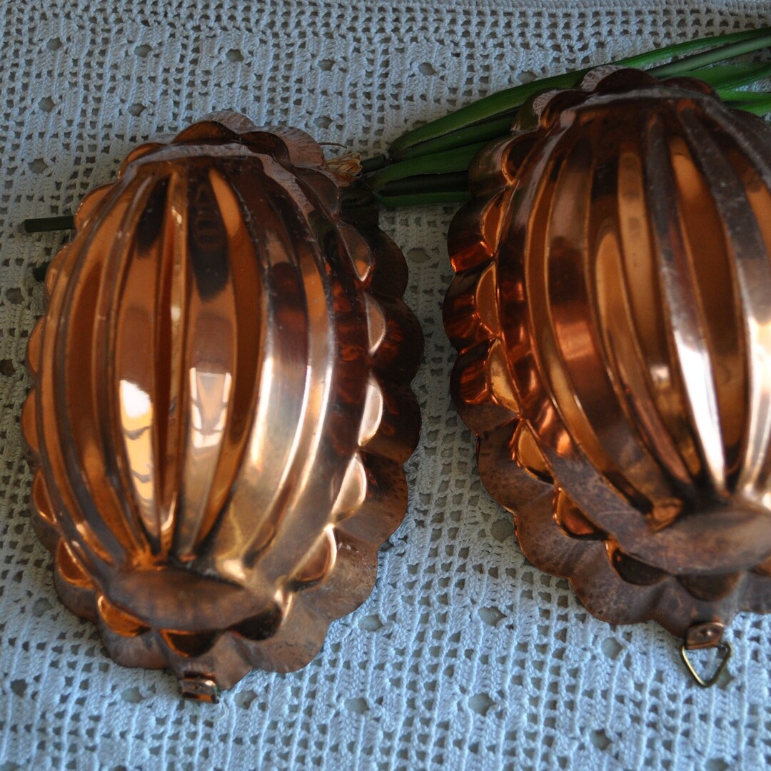 Vintage Copper Color Oval Jello Mold - Etsy