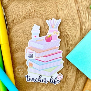 Teacher Appreciation Vinyl Sticker Pack, Teacher Rainbow Sticker ...