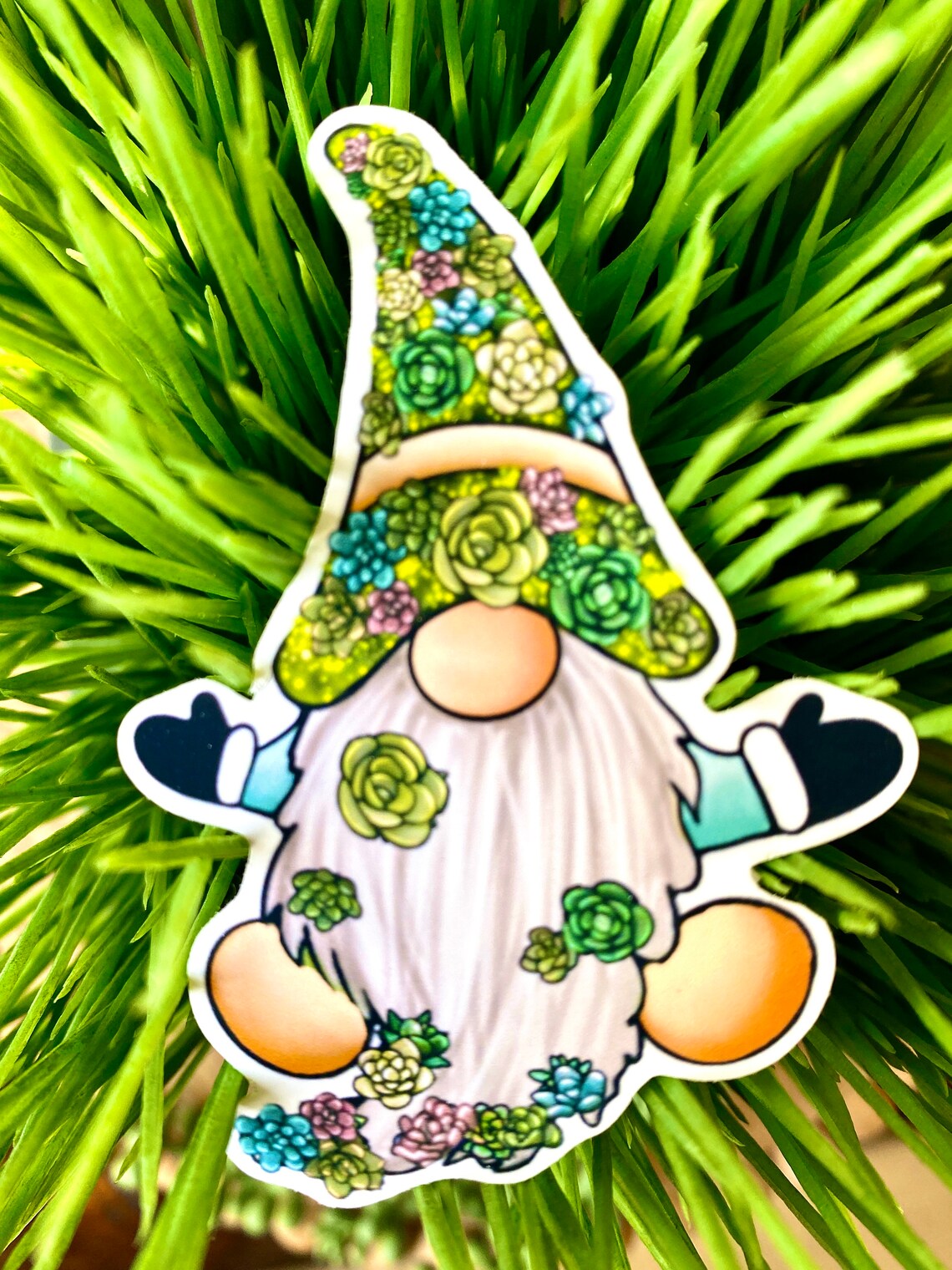 Garden Gnomes Vinyl Sticker Pack Gnome Sticker Kawaii Vinyl | Etsy