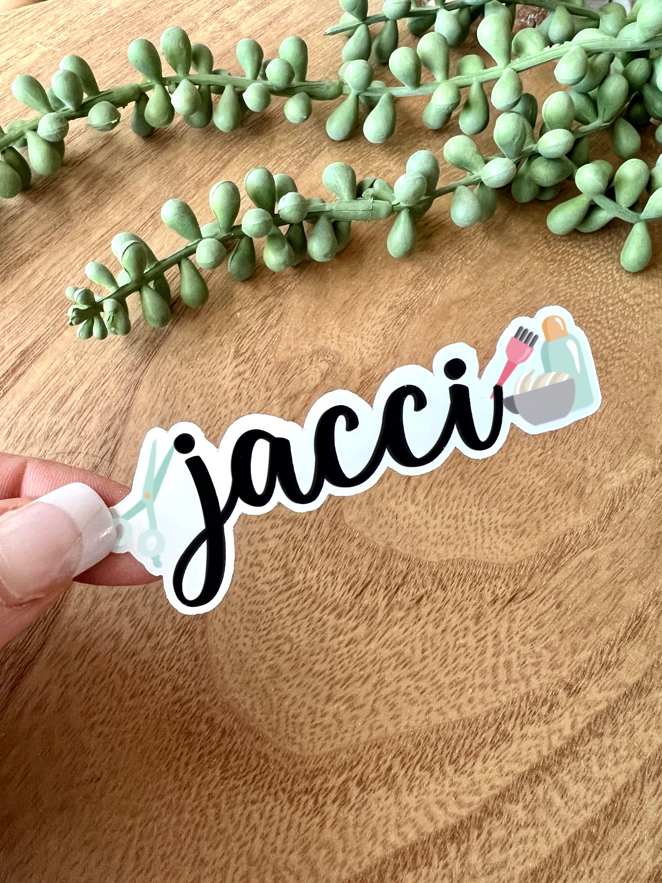 Personalized Occupation Name Sticker Teacher Name Sticker | Etsy