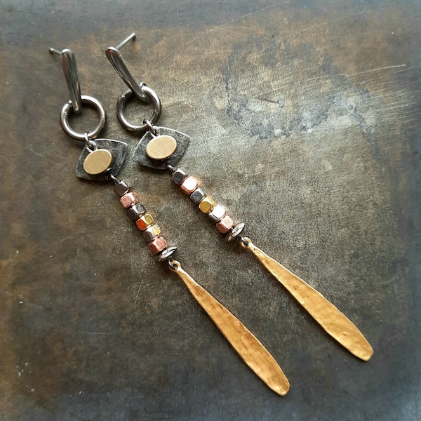 Metal Earrings - Etsy