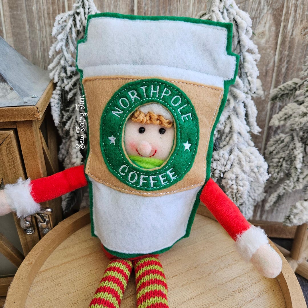 Elf Coffee Cup Outfit, Elf Coffee Costume - Etsy