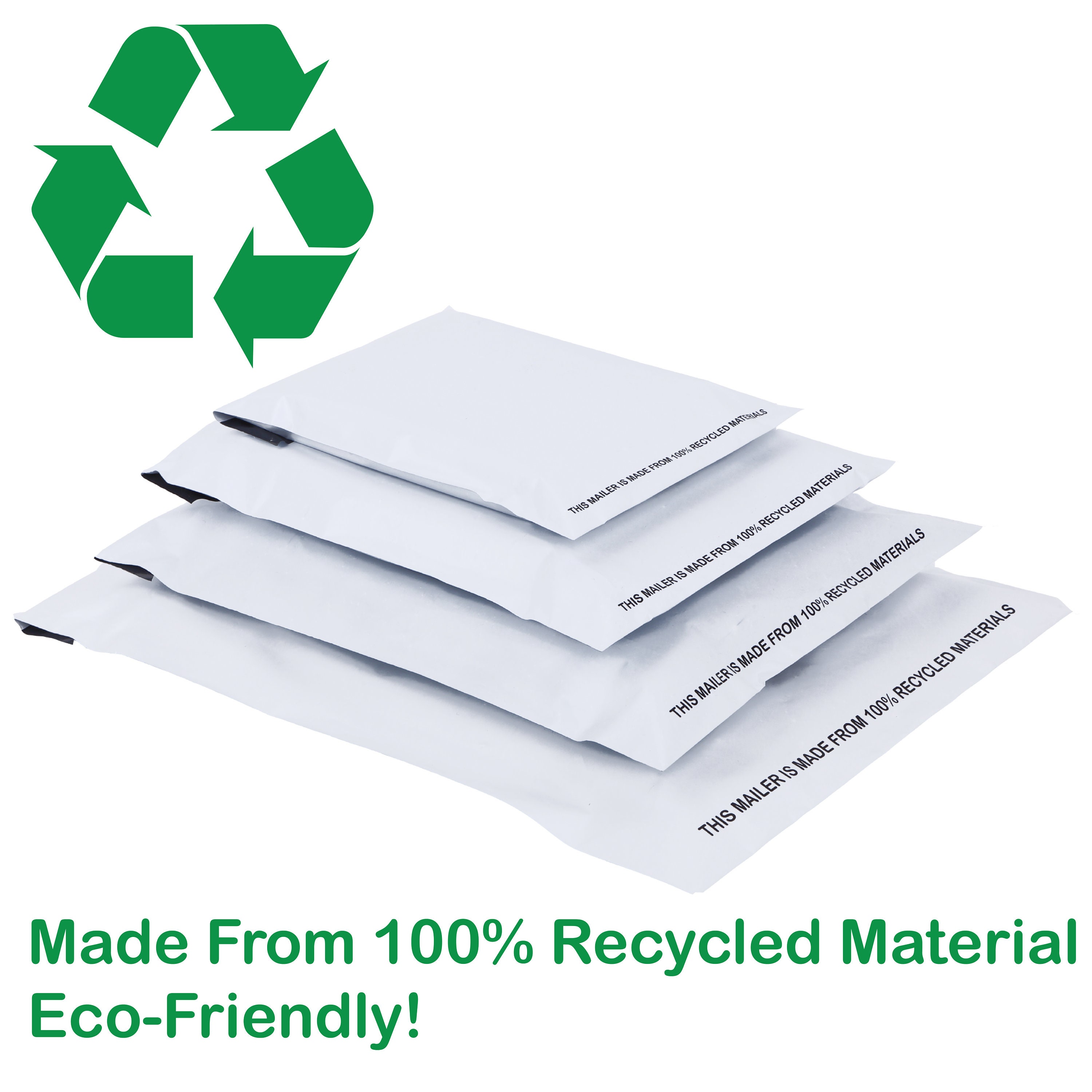 Poly Mailers - ECO-FRIENDLY Made From 100% Recycled Material ...
