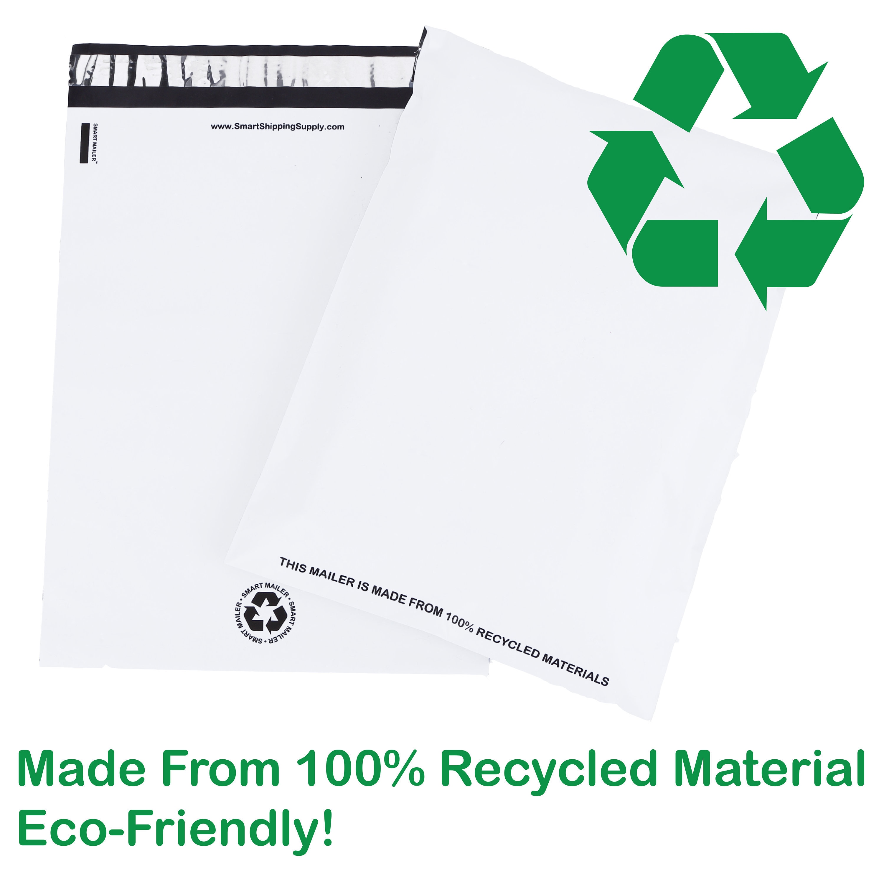 Poly Mailers - ECO-FRIENDLY Made From 100% Recycled Material ...