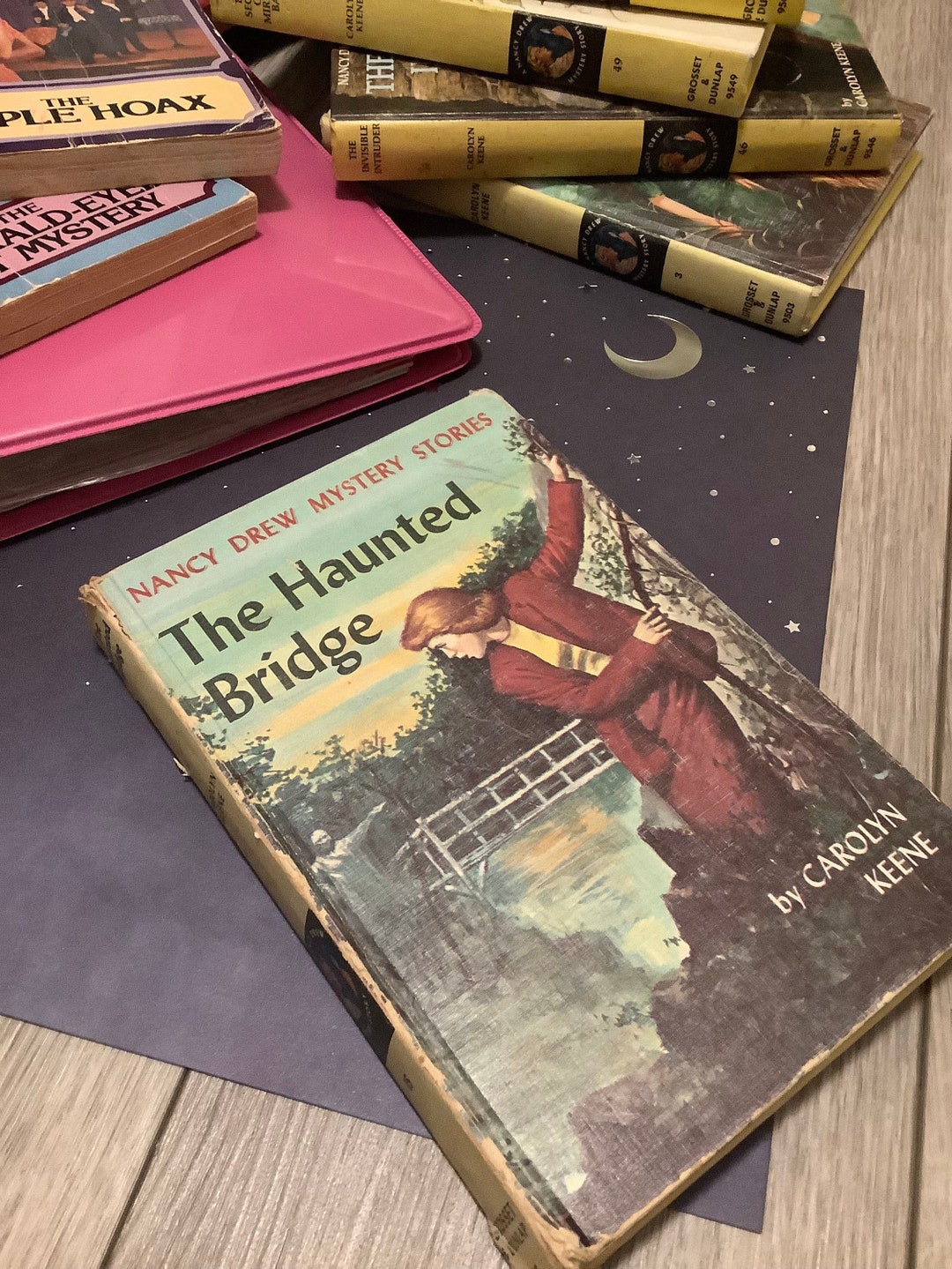 Nancy Drew 15 the Haunted Bridge by Carolyn Keene Used Hardcover Yellow ...