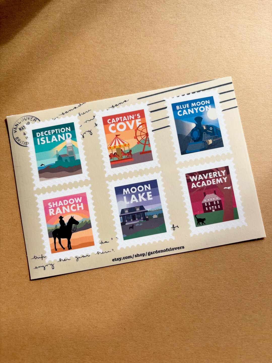 6 Stamp Sticker Sheet Decals Featuring Mystery Solving Girl Detective ...