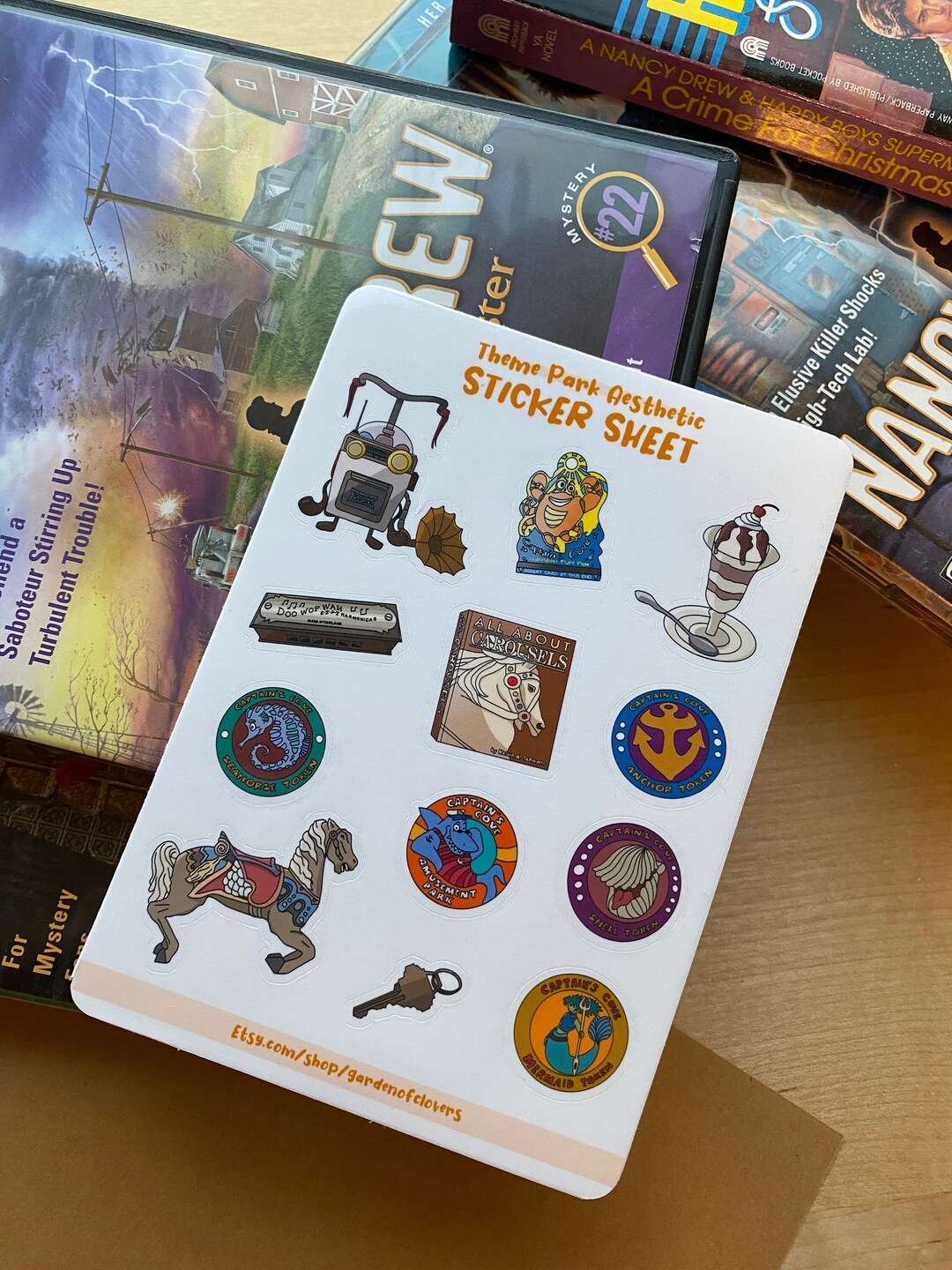 Mystery Solving Girl Detective Theme Park Inspired Sticker Sheet for ...