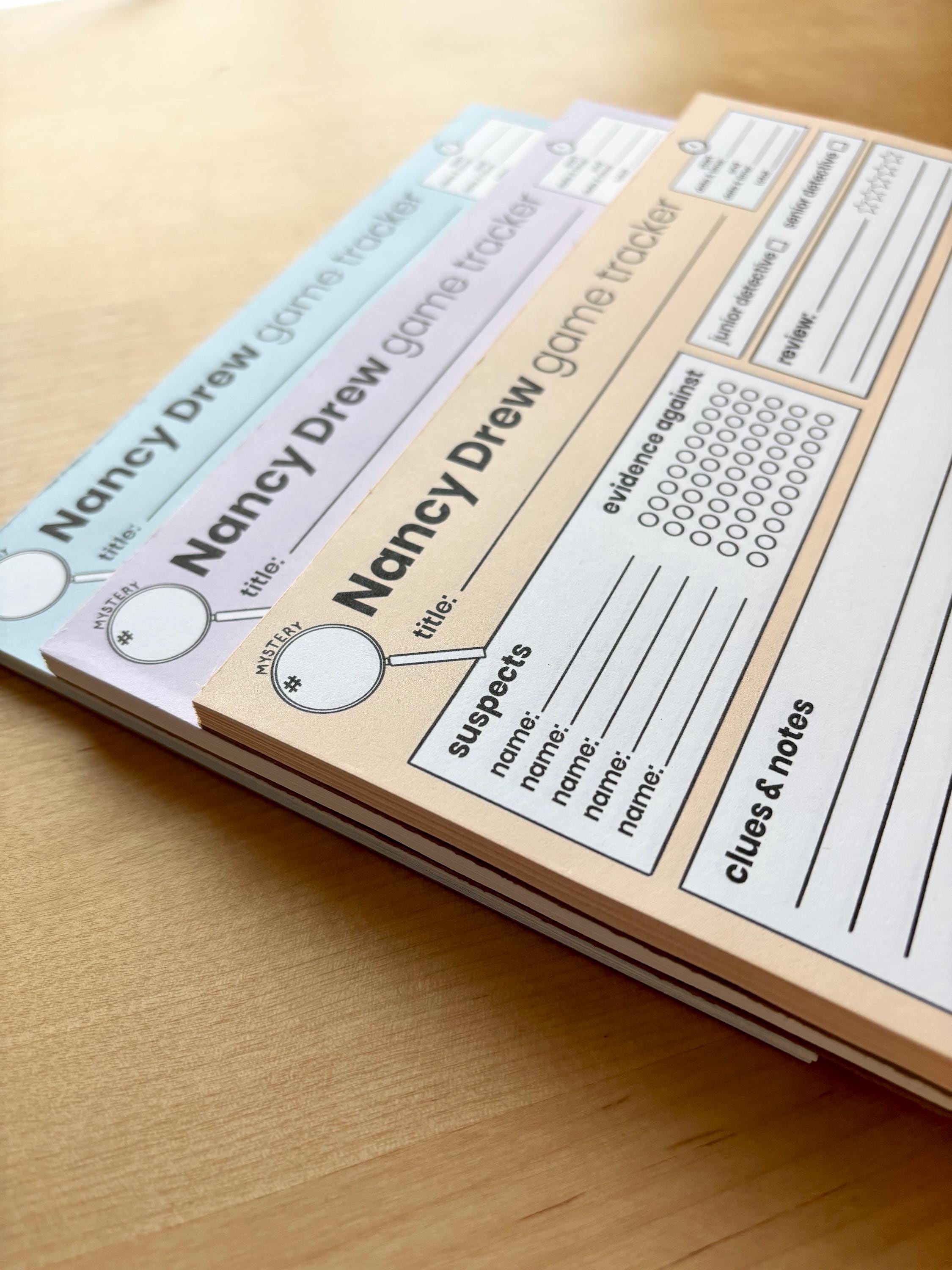 Nancy Drew Game Tracker Notepad – 50 Tear-off Pages for Case Notes ...