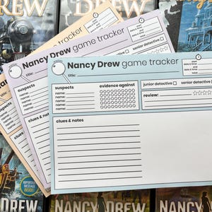 Nancy Drew Game Tracker Notepad – 50 Tear-off Pages for Case Notes ...