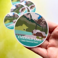 Banff National Park Sticker: Moraine Lake Vinyl Decal - Etsy