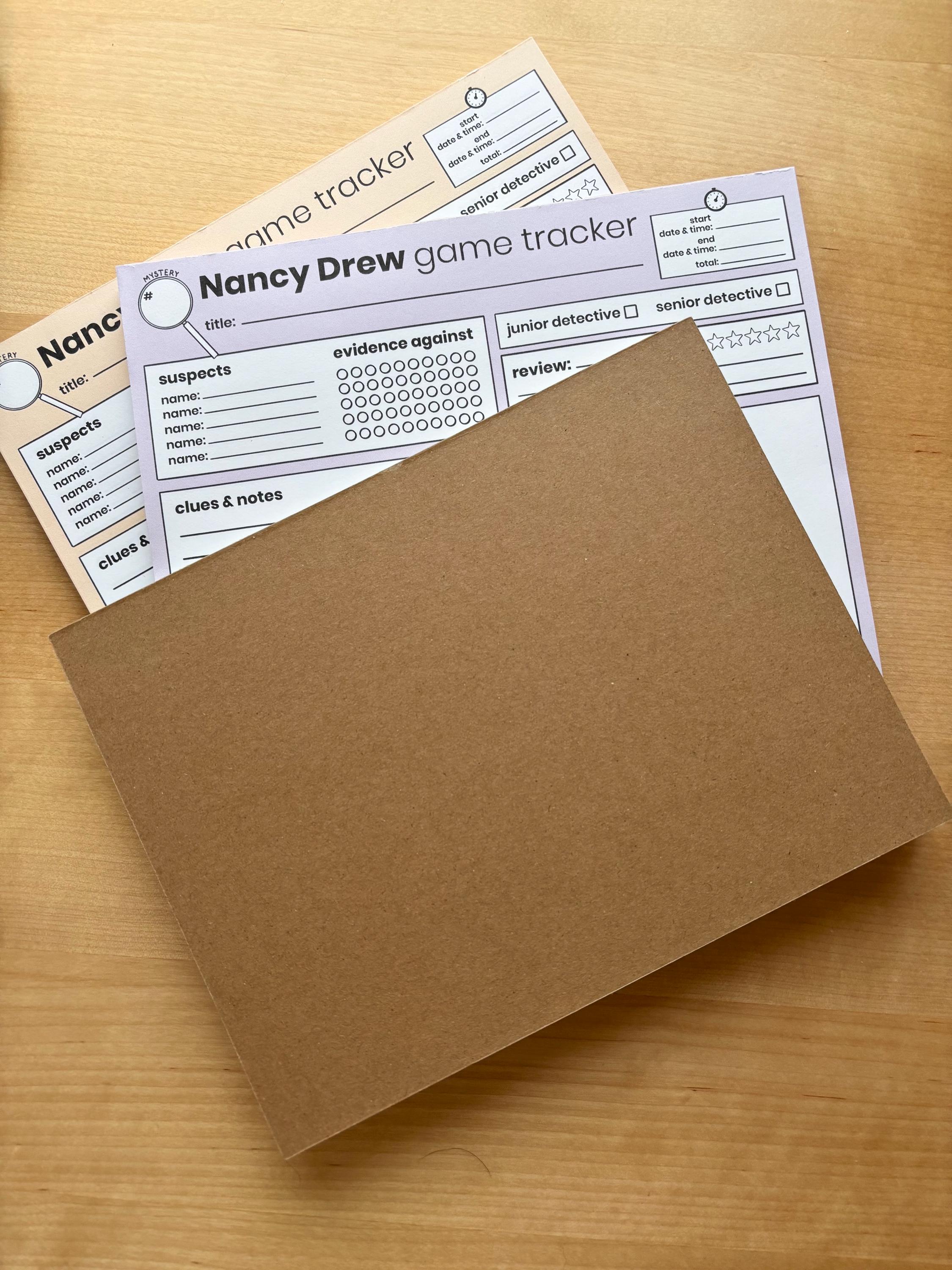 Nancy Drew Game Tracker Notepad – 50 Tear-off Pages for Case Notes ...