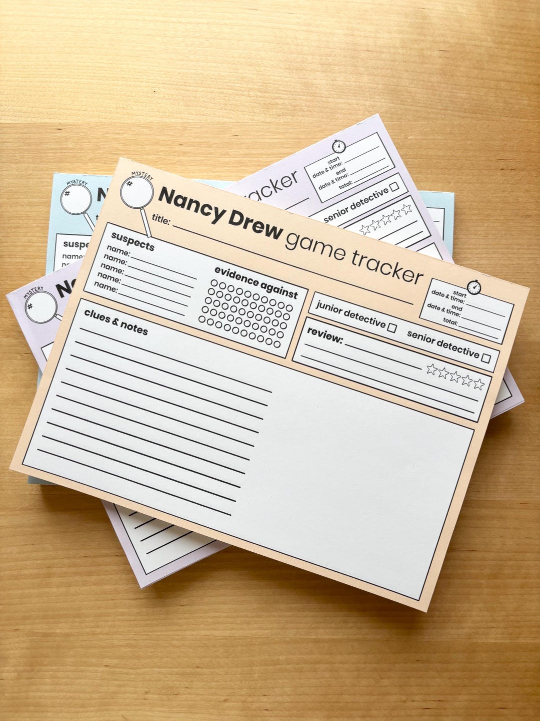 Nancy Drew Game Tracker Notepad – 50 Tear-off Pages for Case Notes ...