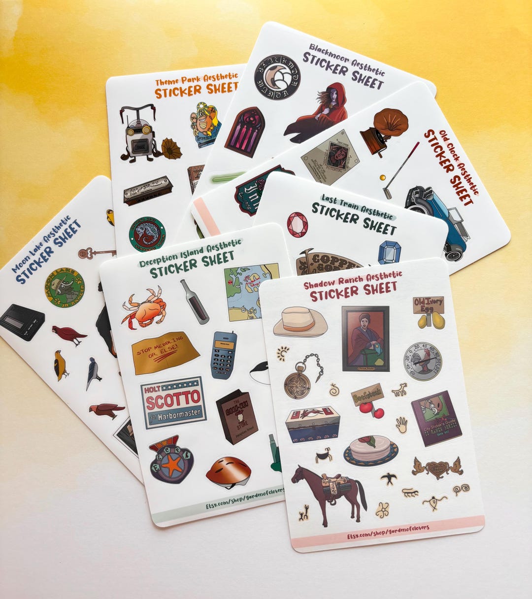 Golden Era Bundle Mystery Solving Girl Detective Sticker Sheet 7-13 ...