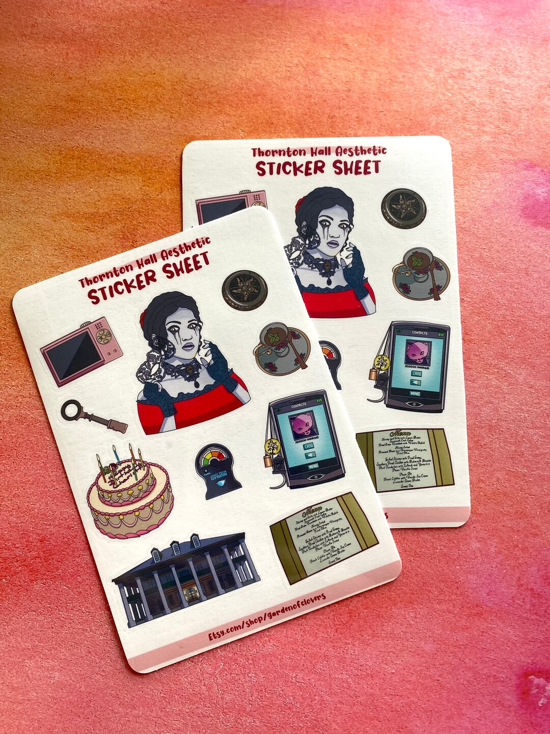 Thornton Hall Aesthetic Mystery Solving Girl Detective Sticker Sheet ...