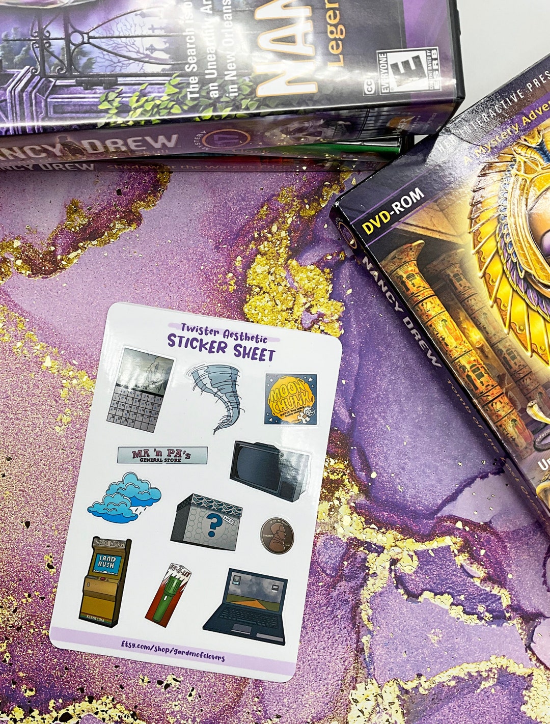 Mystery Solving Girl Detective Twister Aesthetic Sticker Sheet for ...