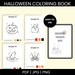 Coloring Pages: Halloween Patterns Adult Coloring Book, Digital ...