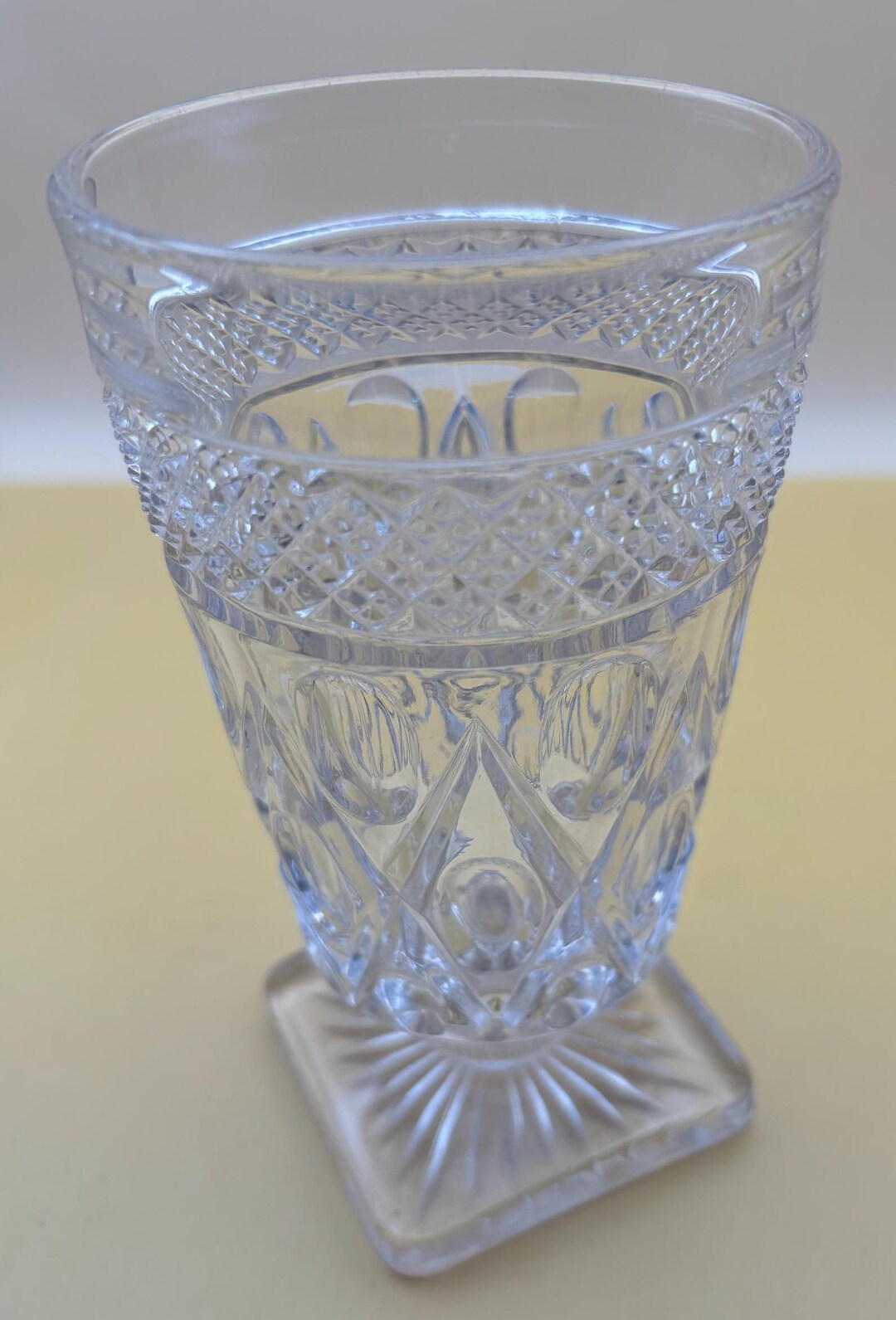 Antique Imperial Glass Cape Cod Glass Footed Compote Pressed Water ...