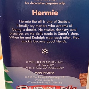 Vintage Hermie Ornament: Rudolph the Red Nosed Reindeer, Brass Key ...