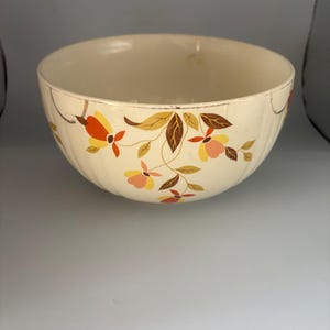 Hall China Serving Bowl Autumn Leaf Design Stoneware Lover Antiques ...