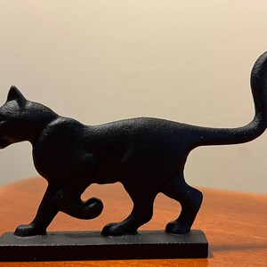 Vintage Cast Iron Black Cat: Faberge Franklin Mint Figurine - Etsy