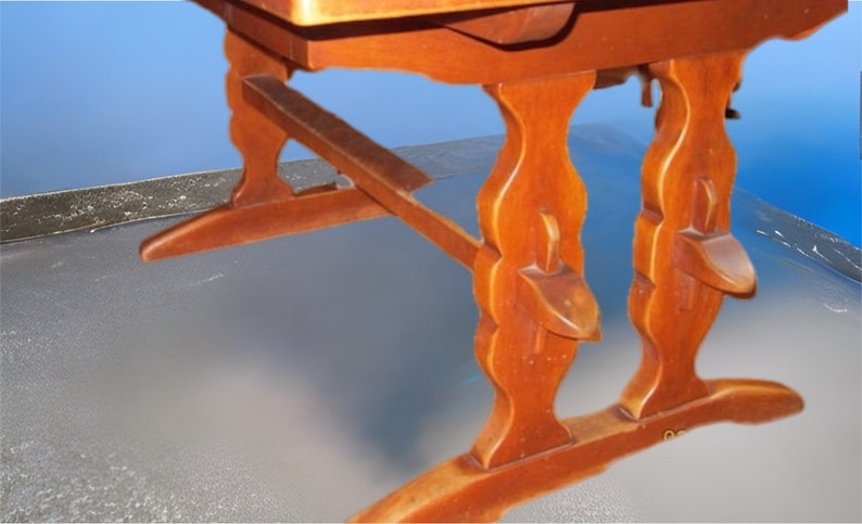 Cushman Brandywine Manor Table No. 7030, Vintage Double Trestle Mid ...