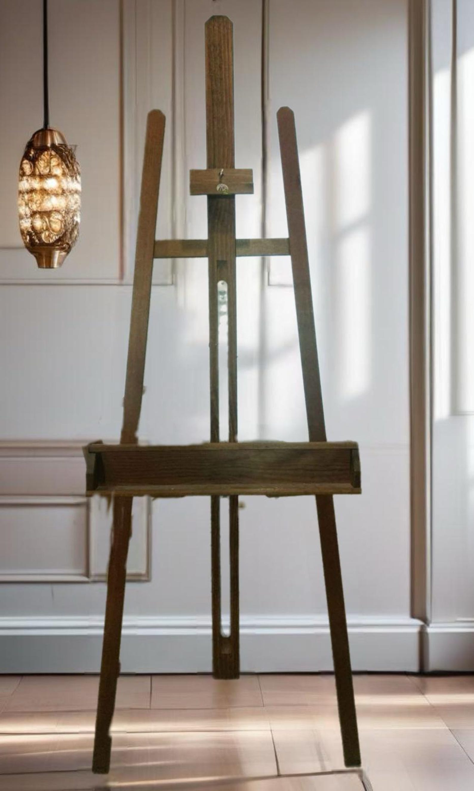 Antique Anco Bilt Large Art Easel Artwork Wood Unique Tv Display Stand ...
