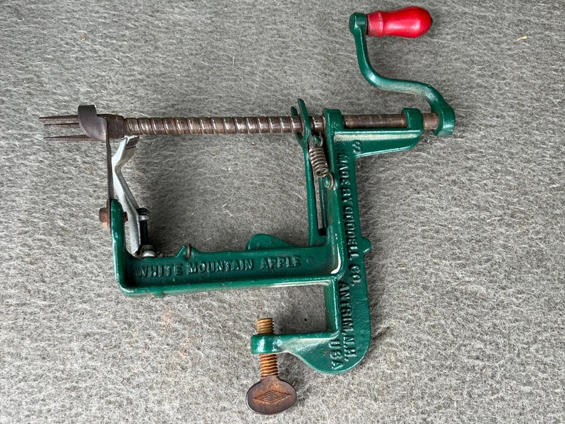 Antique White Mountain Apple Peeler: Goodell Company Cast Iron Parer - Etsy