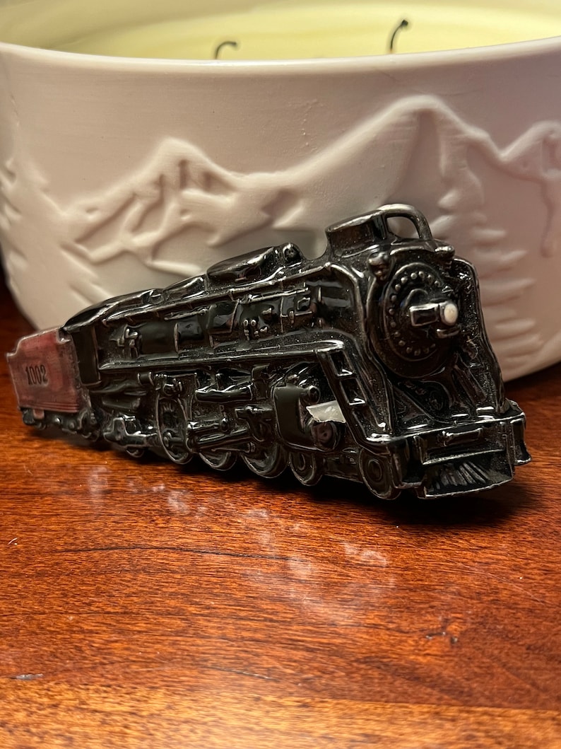 Vintage Locomotive Train Belt Buckle by Bergamot Brass Works, K-39, Train Engine Belt Buckle ...