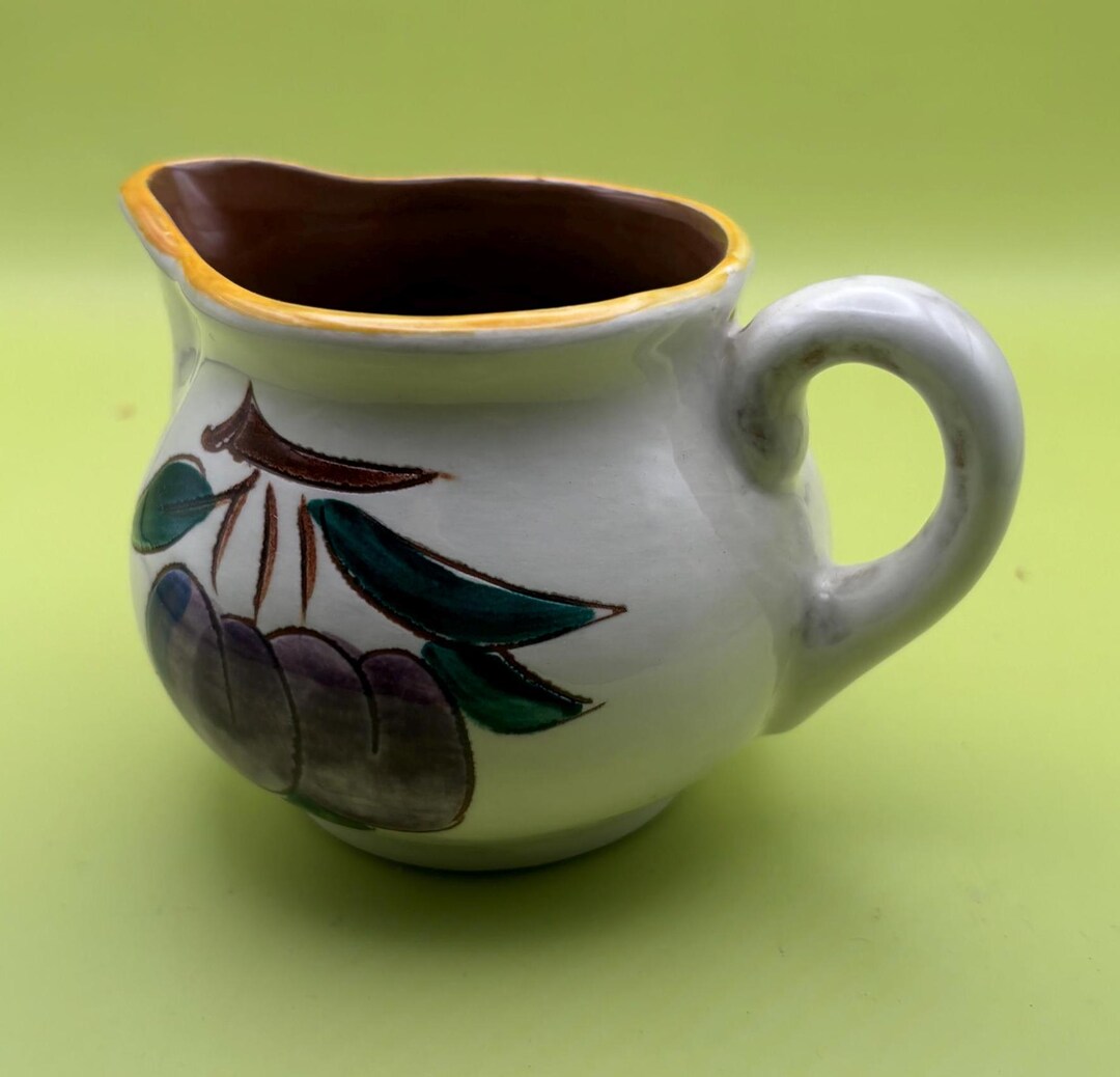 Stangl Pottery Creamer Dish Fruit Design Potteries From Trenton, NJ ...