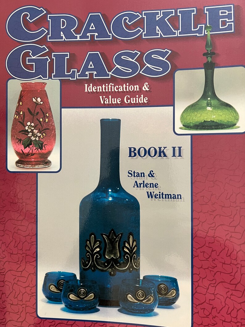 Crackle Glass Identification & Value Guide Book II - Weitman - Etsy