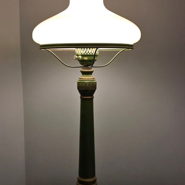Green Library Lamp - Etsy