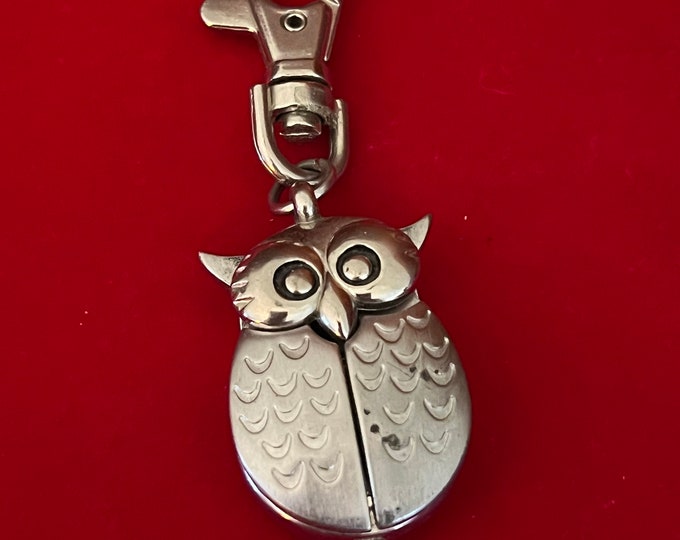 Vintage Owl Clock Watch, Owl Opens up to Show Watch, Lover Antiques and ...